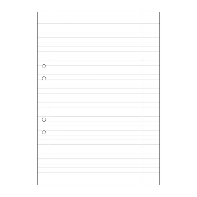 Köp Lösblad A4, vitt 70g hålat papper, linjerat 8,5mm 500/fp