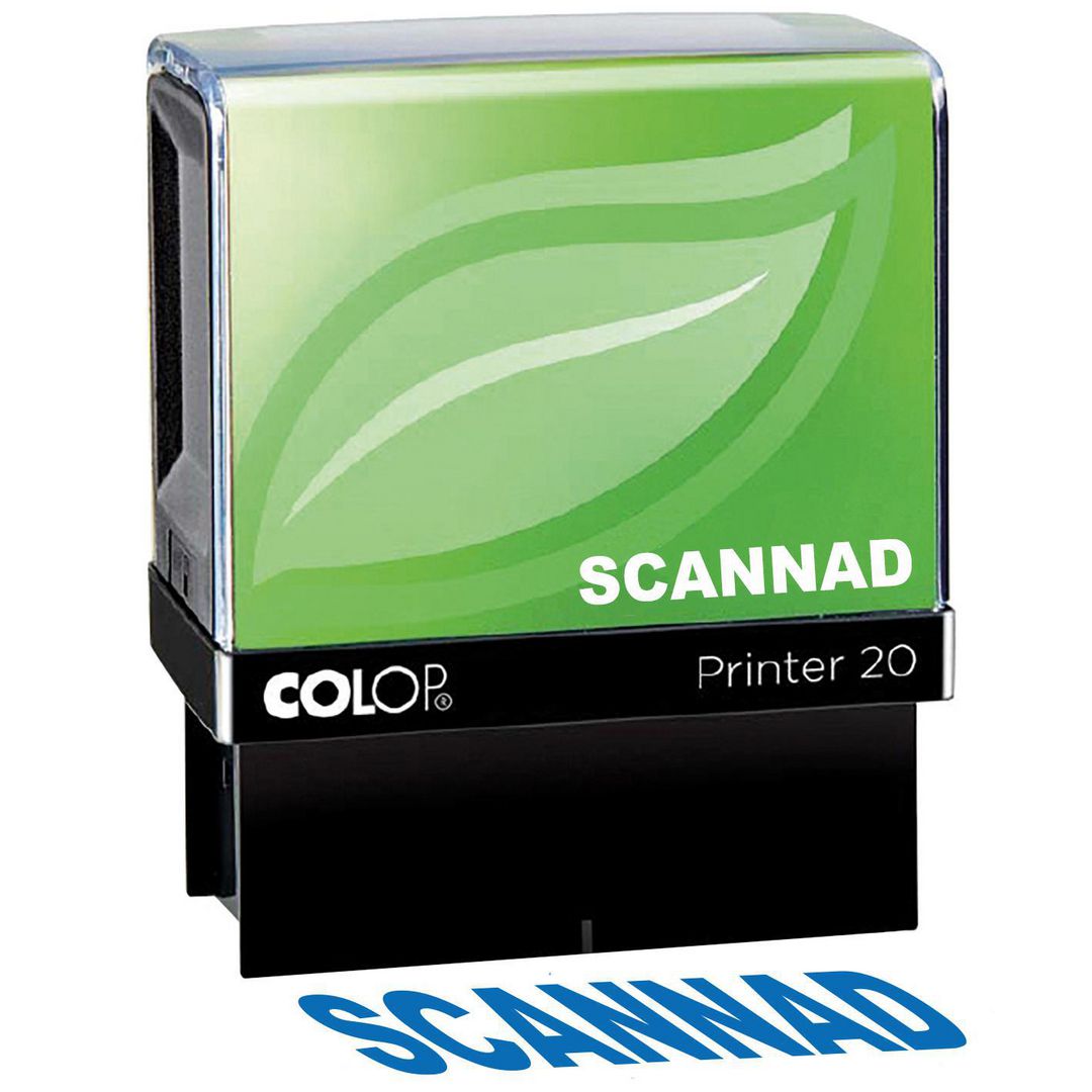 Köp Stämpel med Standartext: SCANNAD