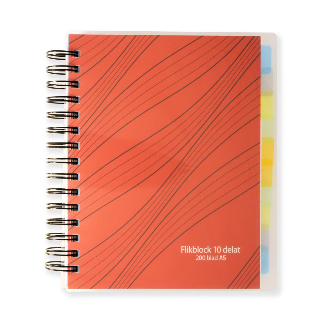 Köp Ant.block A5 70g 200 blad 10 avdelare