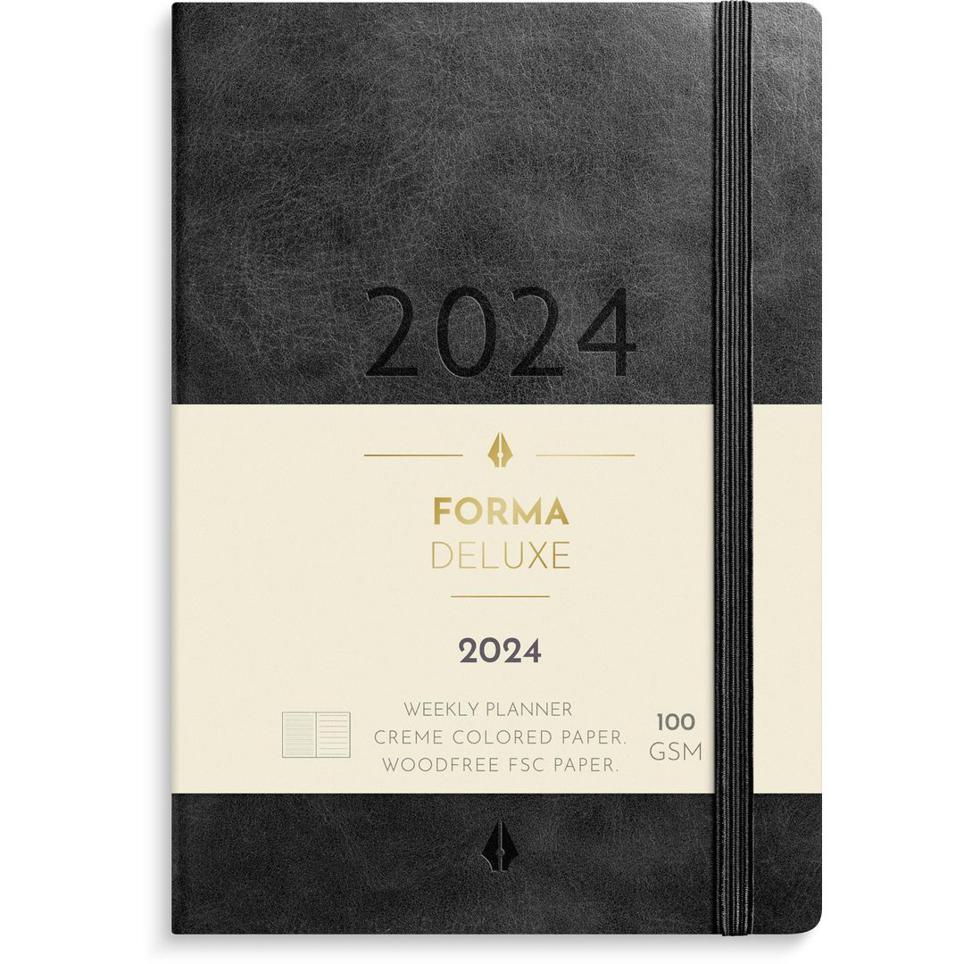 Köp Burde Liten Veckokalender Forma Deluxe svart- 5963