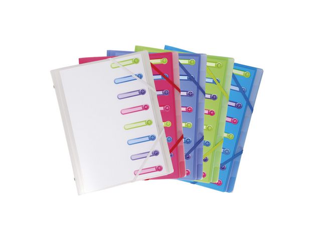 Köp Exacompta Sorteringsmapp PP 8-flik sorterade färger