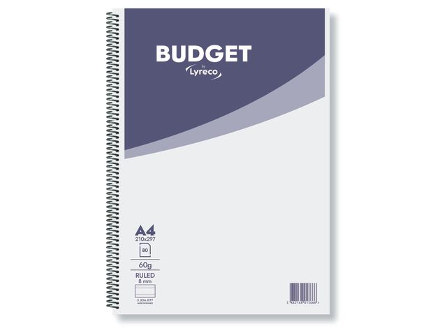 Köp Lyreco BUDGET Kollegieblock 80 bl A4 linj