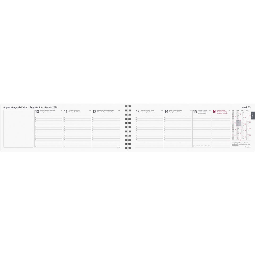Köp Burde Desk calendar Europe 2026