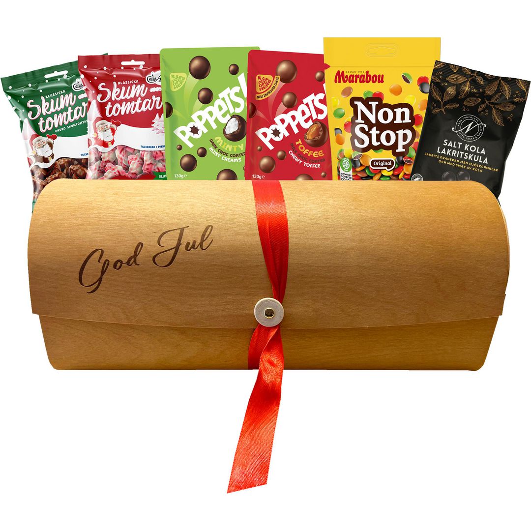Köp Carl Choklad&Present Godis God Jul Trälåda 680g