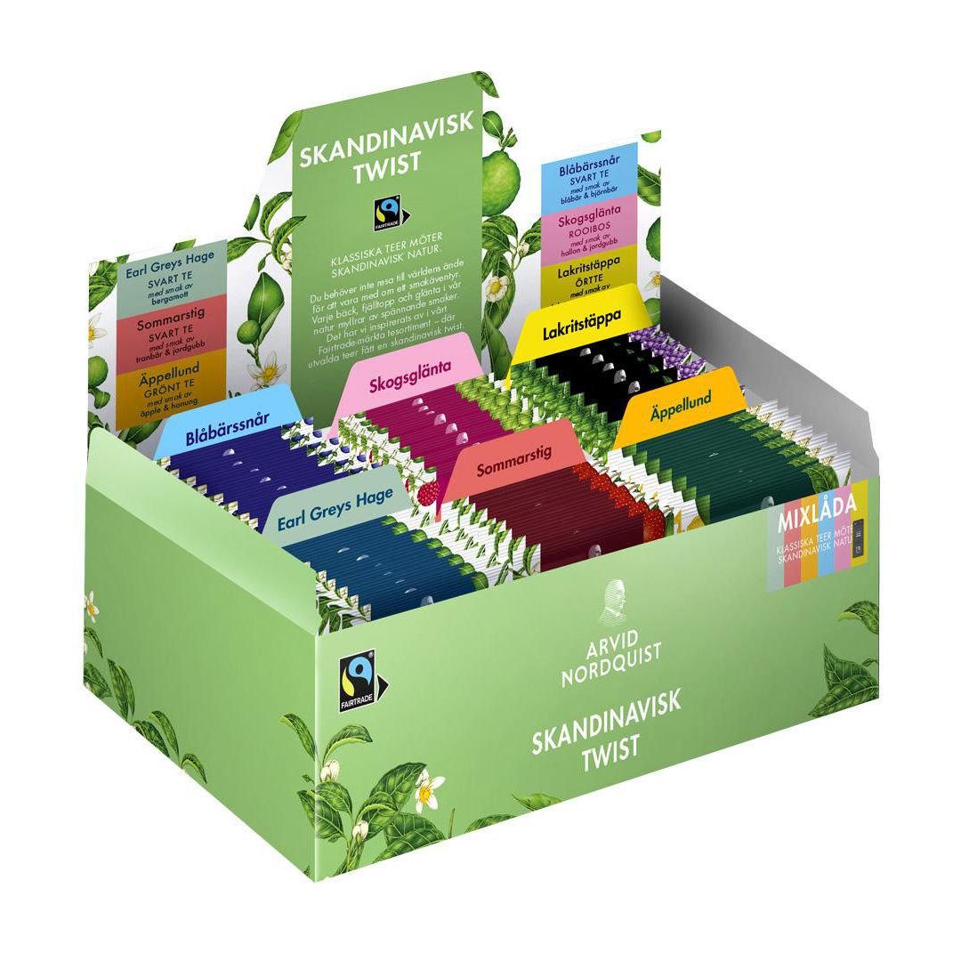 Köp ARVID NORDQUIST Te Sortimentslåda Skandinavisk Mix 6 smaker 90/fp